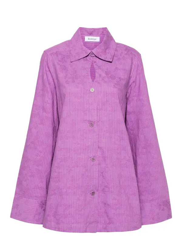 Rodebjer Bahar Striped Shirt - Purple