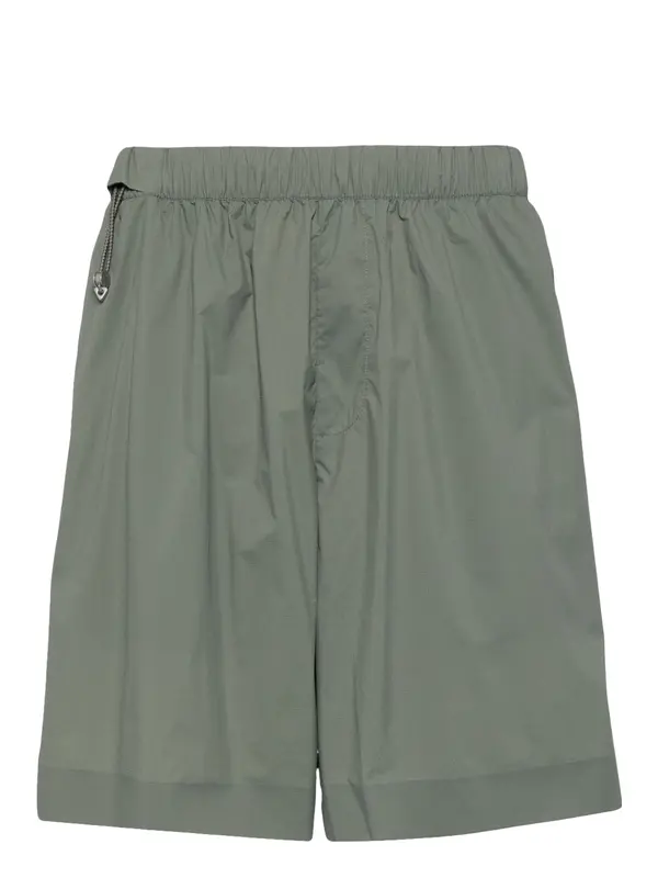 CROQUIS Elasticated-waistband Bermuda Shorts - Green