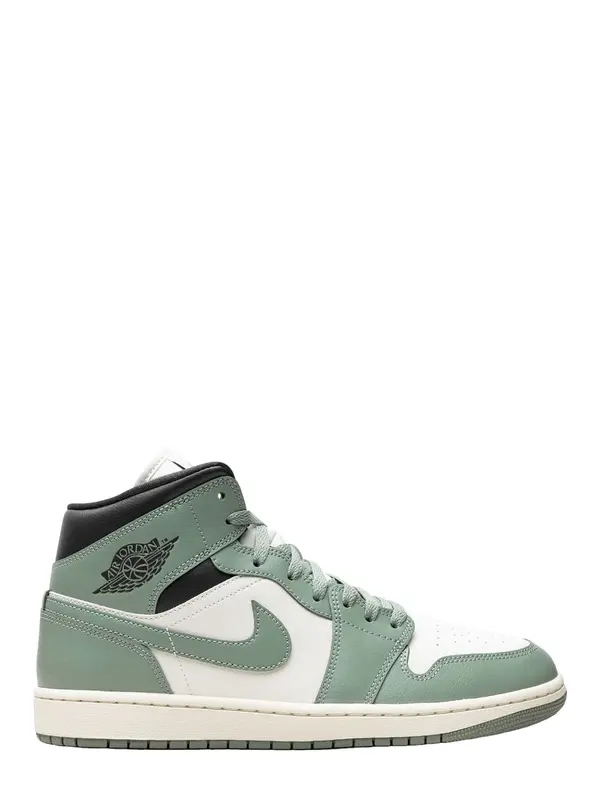 JORDAN Air 1 Mid Jade Smoke Sneakers - Green