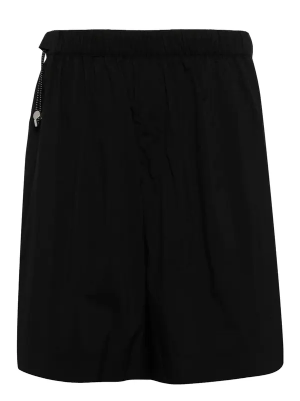 CROQUIS Elasticated-waistband Bermuda Shorts - Black