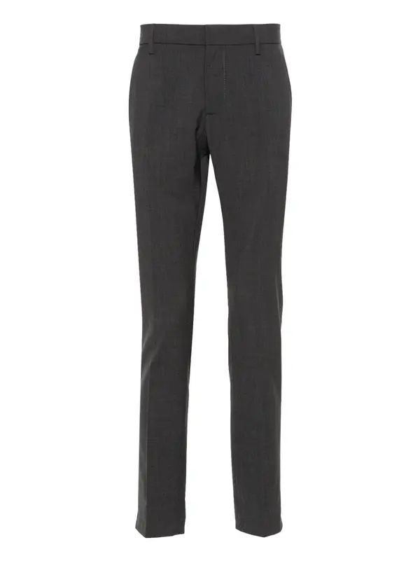 DONDUP Virgin-wool Tailored Trousers - Grey