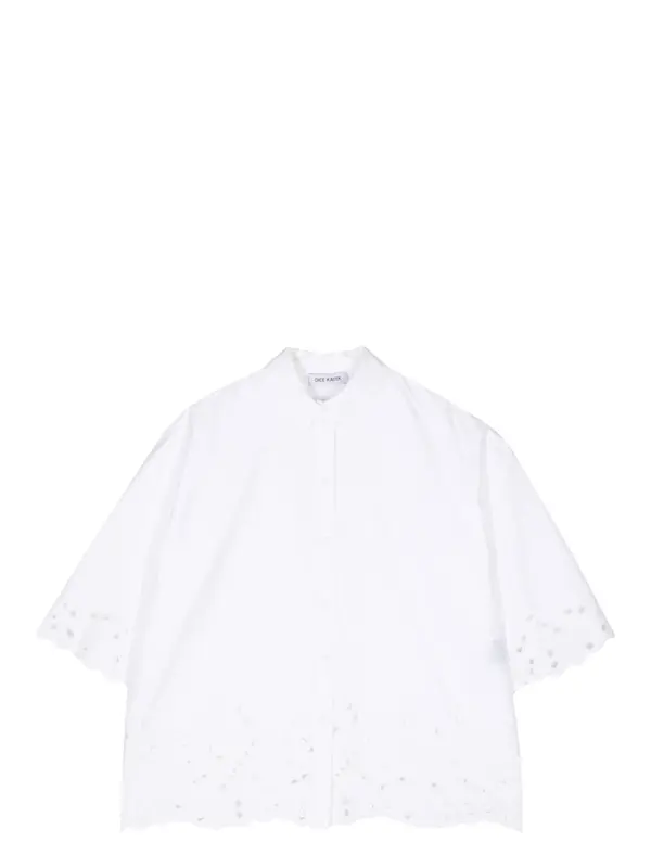 Dice Kayek Embroidered Cotton Shirt - White