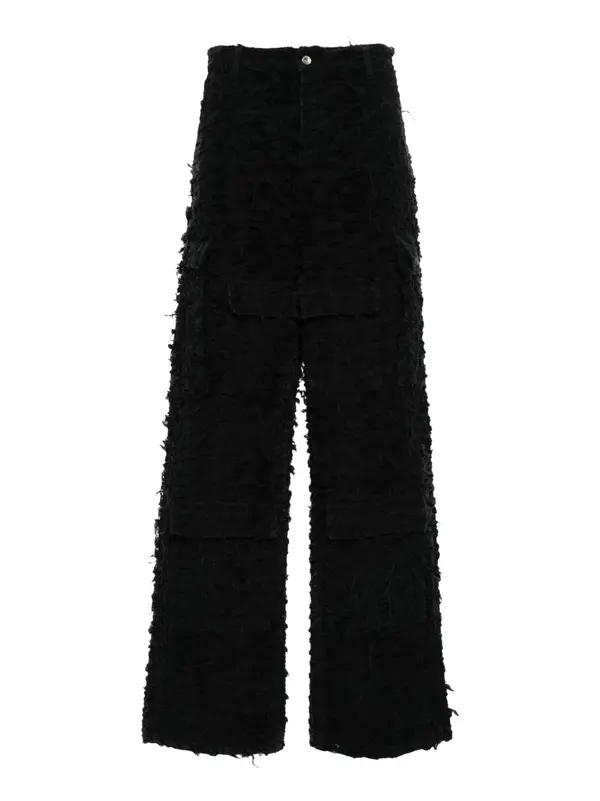 WHO DECIDES WAR BY EV BRAVADO Husk Wide-leg Trousers - Black