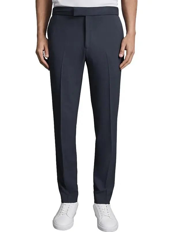 REISS Drawcord Slim Fit Pants - Airforce Blue