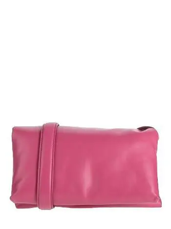Marni Cross-body Bag In Cow Leather With Brass Detailing - Fuchsia