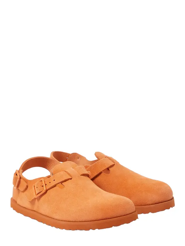 BIRKENSTOCK Tokio Suede Mules - Orange