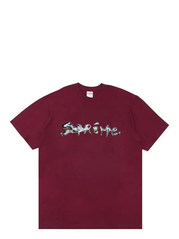 Supreme Liquid Tee 'burgundy - Red