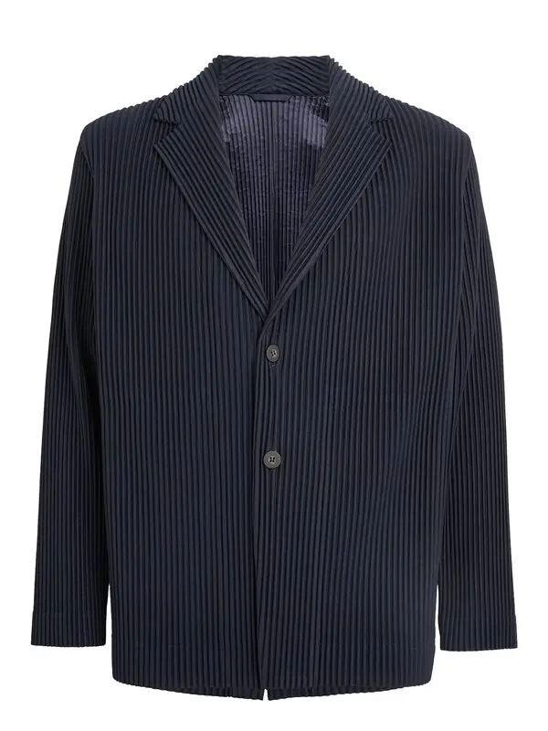 Issey Miyake Pleated Basics Blazer - Navy