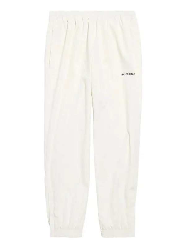 Balenciaga Logo Track Pants - White