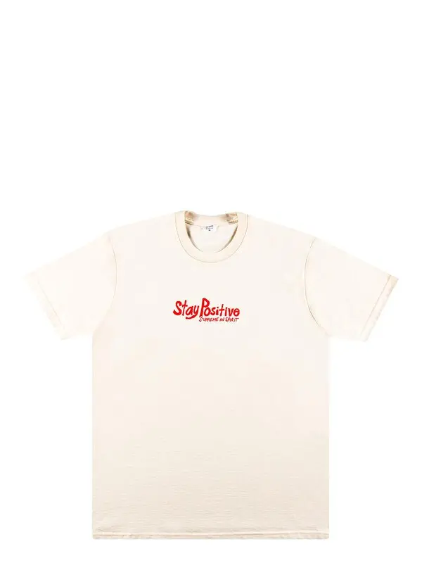 Supreme Stay Positive Tee 'natural - Cream