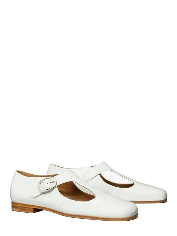 Tory Burch Violet T-strap Mary Janes - Bianco