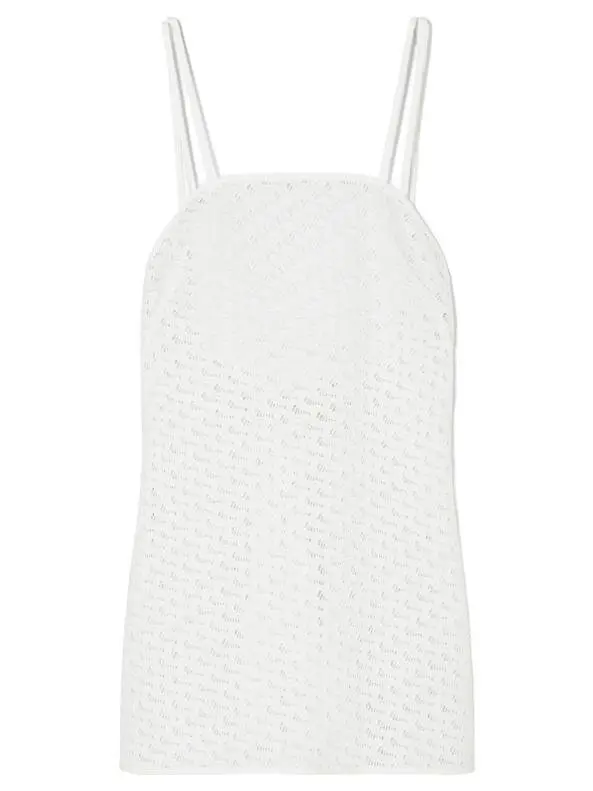 Tory Burch Broderie Anglaise Mini Dress - White
