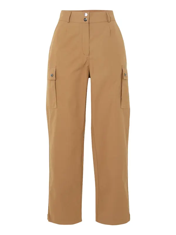 WE NORWEGIANS Lyngen Cotton Straight-leg Trousers - Brown