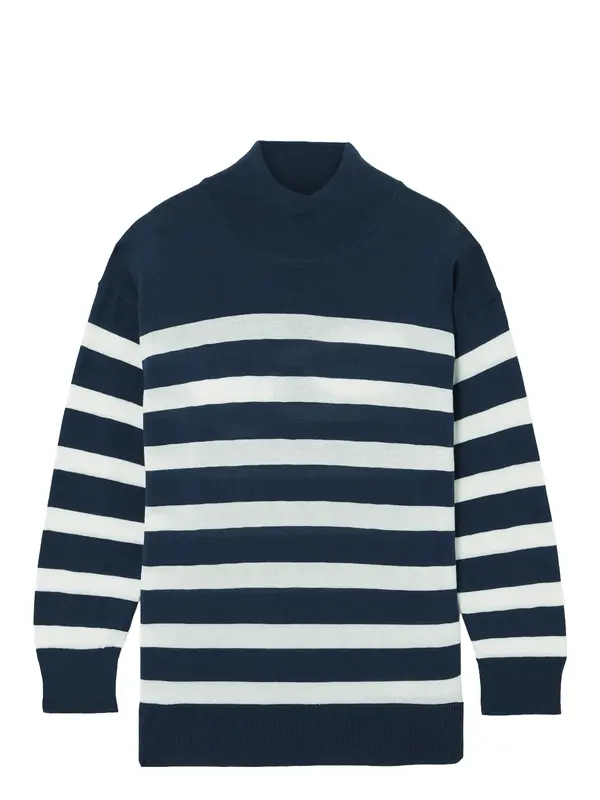 WE NORWEGIANS Hjellestad Striped Sweater - Blue