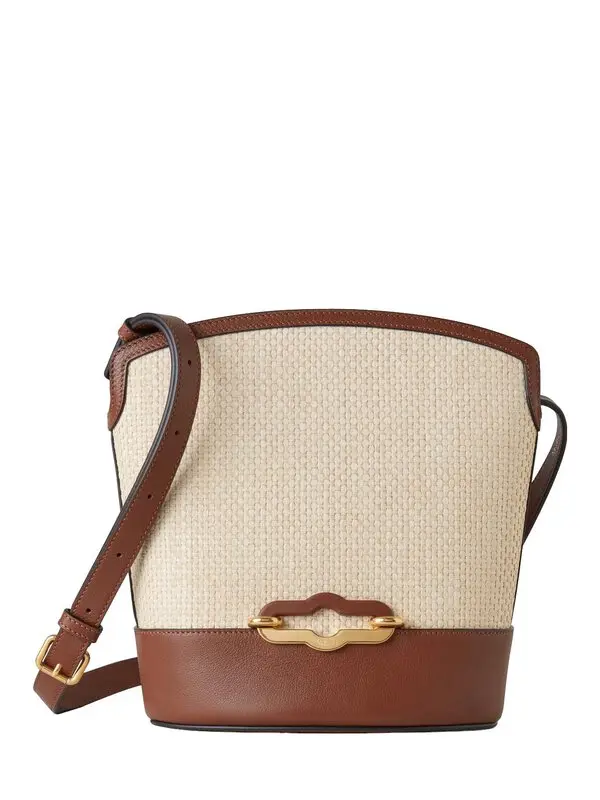 Mulberry Pimlico Raffia Bucket Bag - Ecru-bright Oak