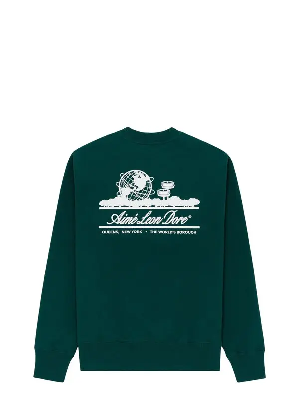Aimé Leon Dore Unisphere Crewneck Sweatshirt - Green