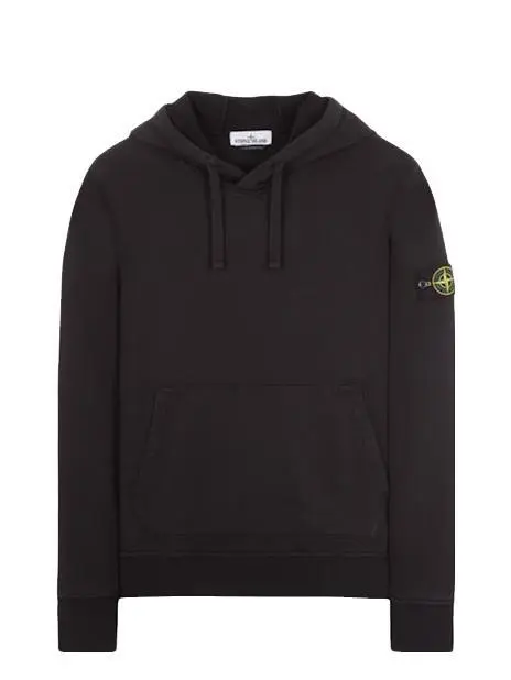 Stone Island Hooded Sweatshirt - Black