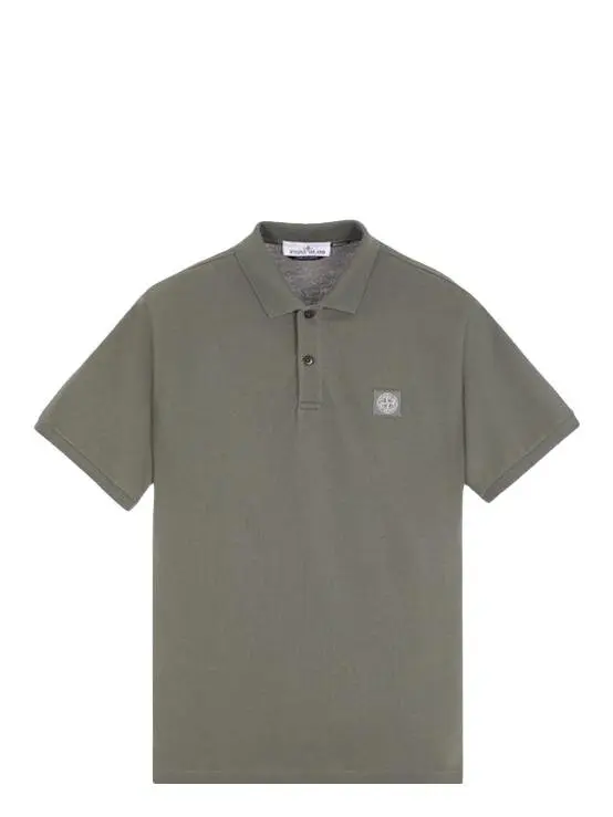 Stone Island Short Sleeve Polo Shirt - Musk Green