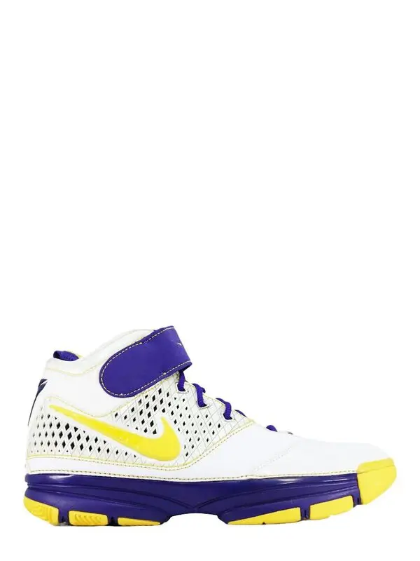 Nike Zoom Kobe 2 Lakers Sneakers - White/varsity Maize/varsity Purple