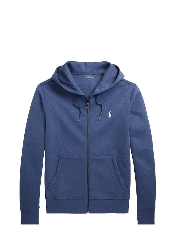 Polo Ralph Lauren Doubleknit Fullzip Hoodie - Derby Blue Heather