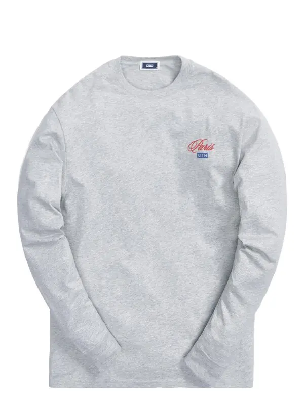 Kith Paris Opening Long Sleeve Tee Shirt - Light Heather Grey