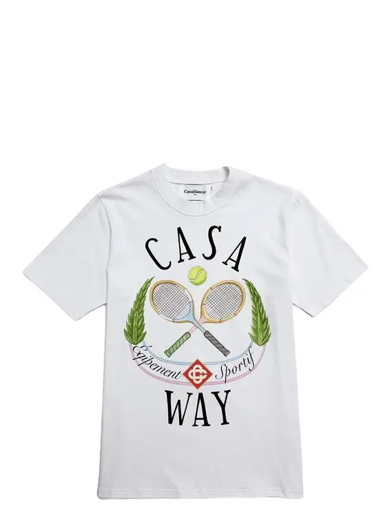 Casablanca Casaway Tennis Club T-shirt - White