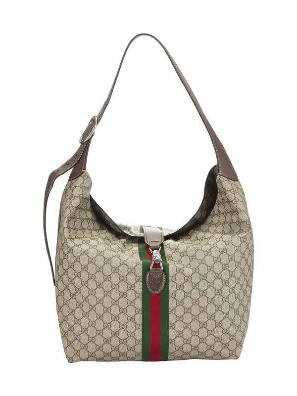 Gucci Original Gg Supreme Jackie 1961 Shoulder Bag - Brown