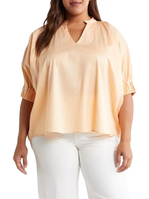HARSHMAN Medina Elbow Sleeve Top - Apricot Ice