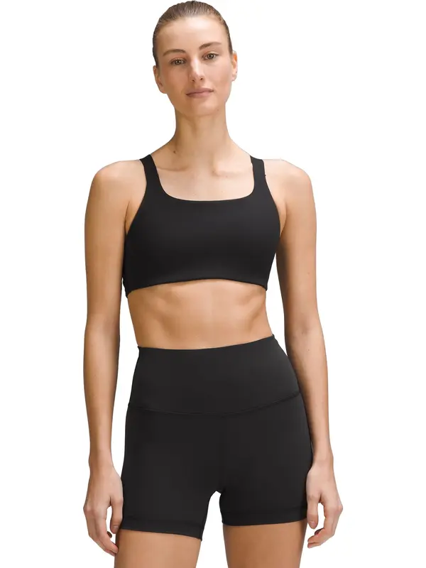 Lululemon Ultralu Square-neck Workout Bra - Black