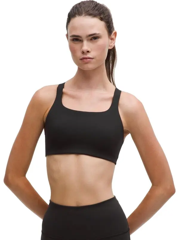 Lululemon Ultralu Square-neck Workout Bra - Black