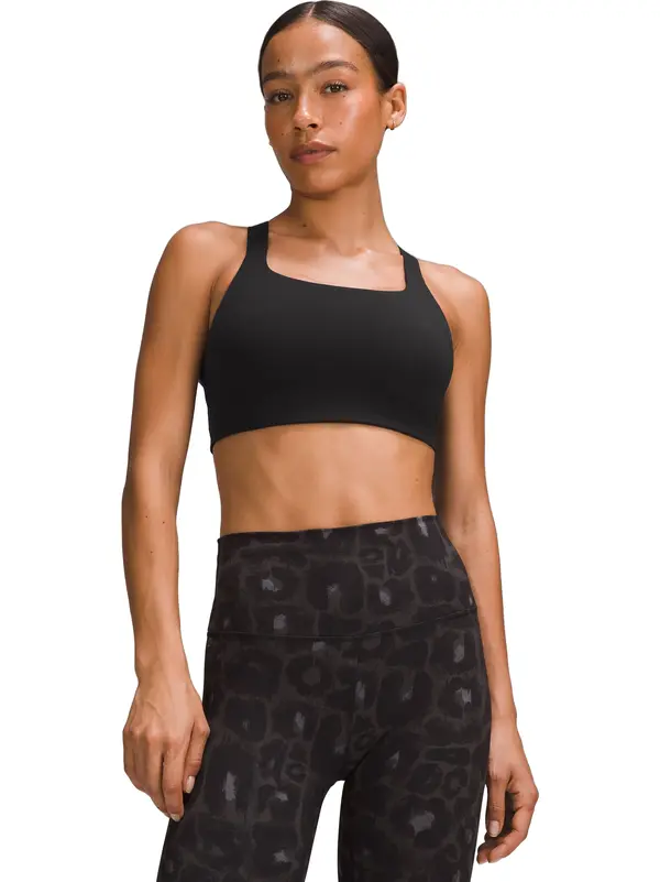 Lululemon Ultralu Square-neck Workout Bra - Black