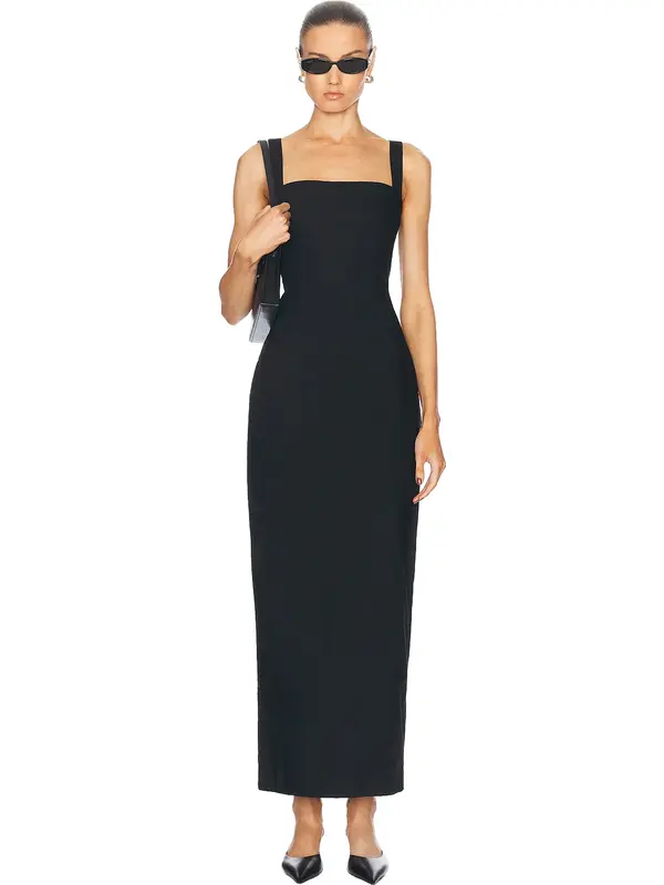 L'academie By Marianna Renia Maxi Dress - Black