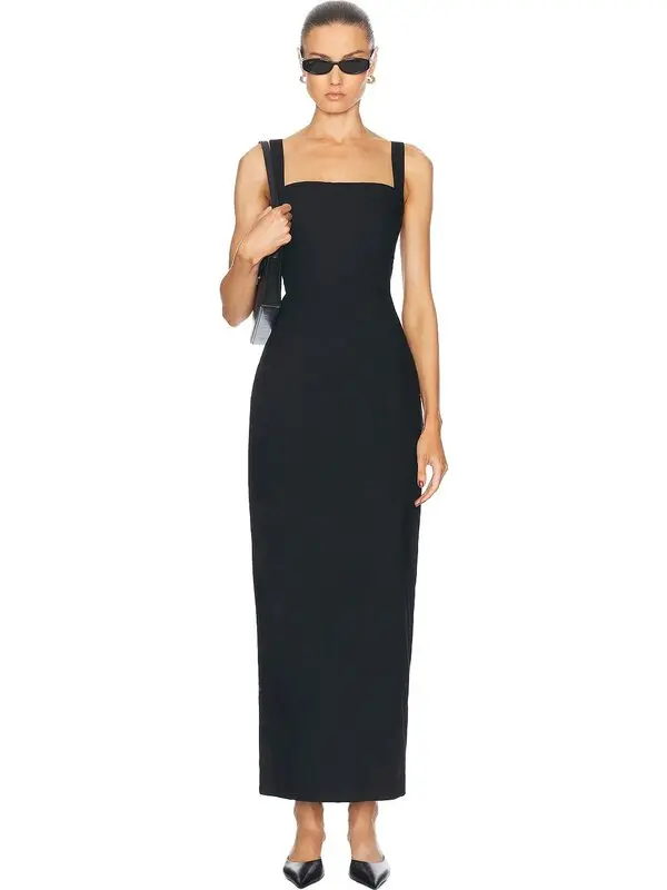 L'academie By Marianna Renia Maxi Dress - Black