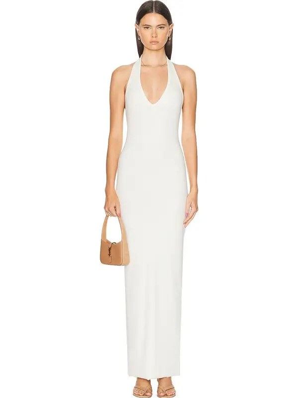 Eterne Halter Maxi Dress - Cream