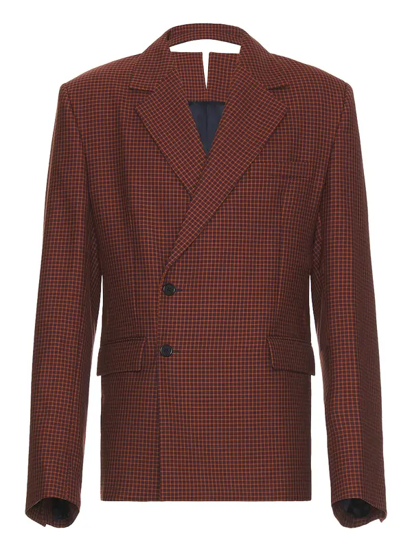 BOTTER Front Collar Reverse Jacket - Red Check