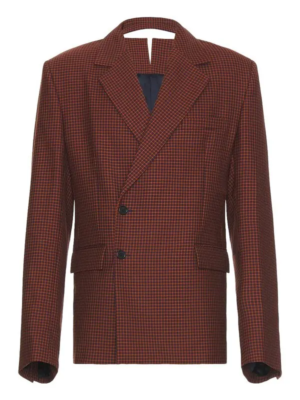 BOTTER Front Collar Reverse Jacket - Red Check