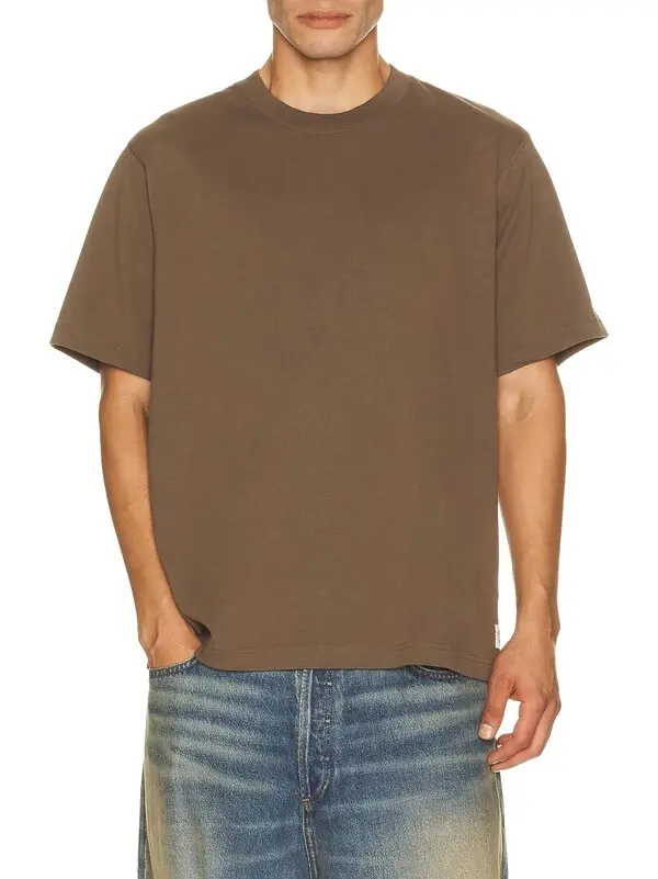 Reigning Champ Midweight Jersey Og T-shirt In Teal - Oxide