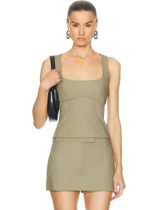L'academie By Marianna Thierry Top - Olive