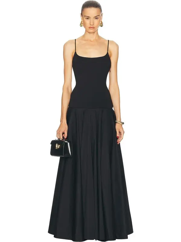 L'academie Marianna Laure Maxi Dress - Black