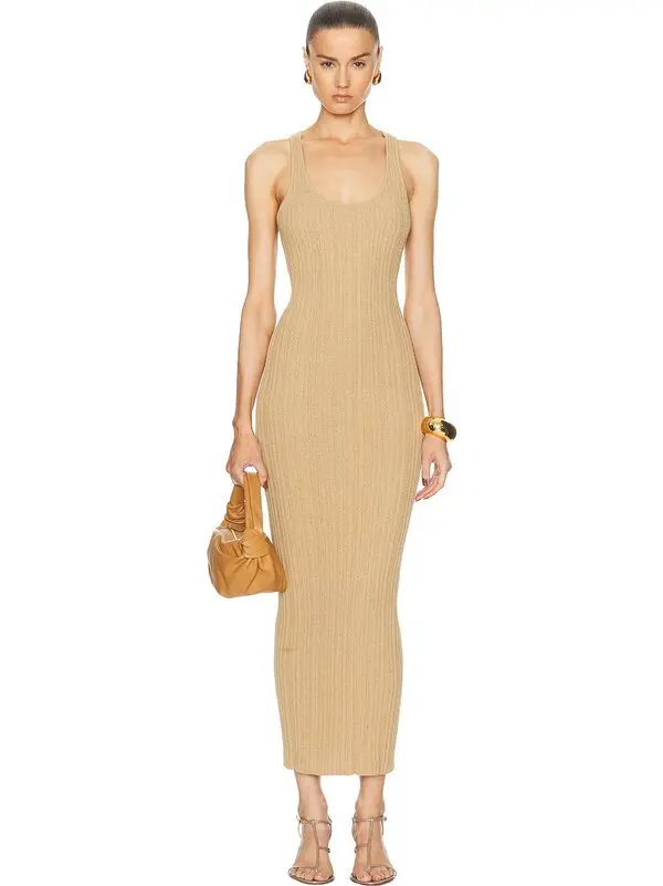 L'academie By Marianna Elena Maxi Dress - Tan