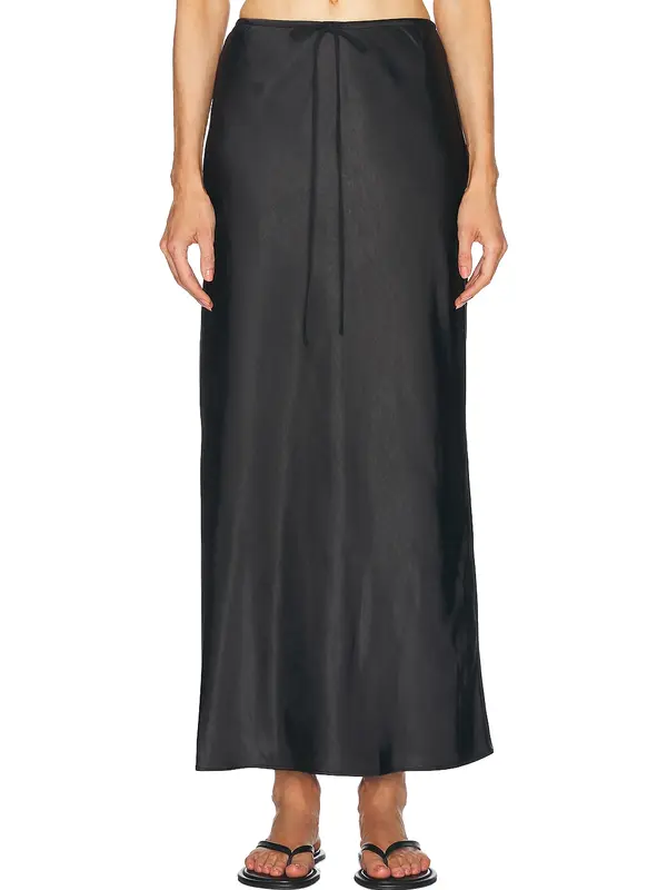 L'academie By Marianna Etienne Midi Skirt - Black