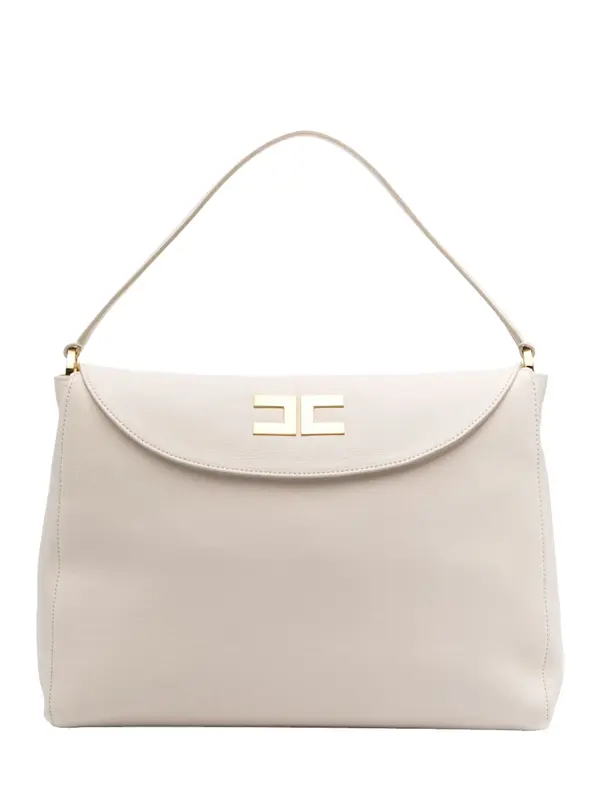 Elisabetta Franchi Souple Shoulder Bag - Neutrals