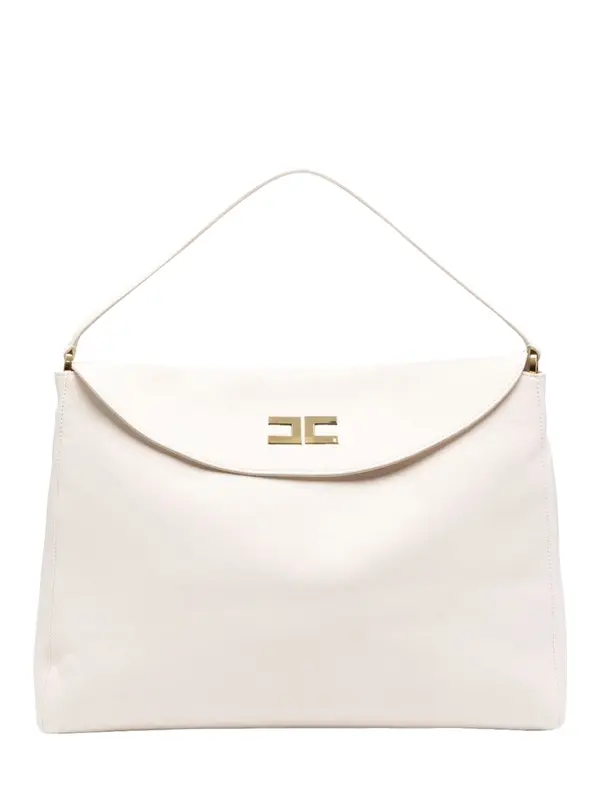 Elisabetta Franchi Large Shoulder Bag - Neutrals