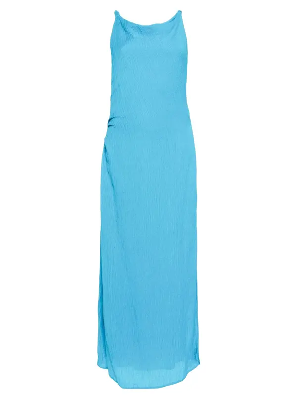Faithfull The Brand Palermo Linen-blend Maxi Dress - Blue