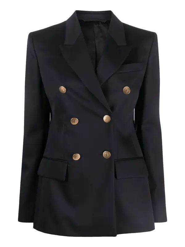 Givenchy Double-breasted Peak-lapel Blazer - Blue