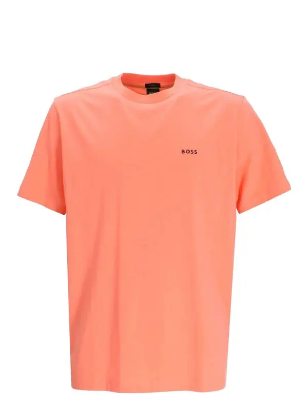 BOSS Logo-print Cotton T-shirt - Orange