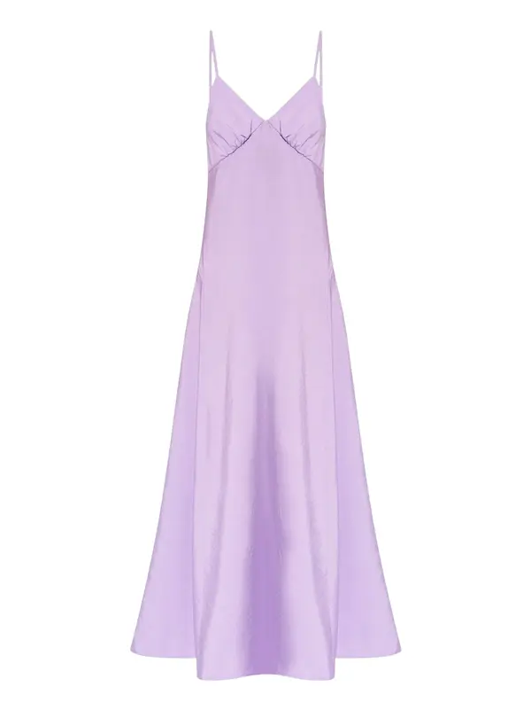 Maison Kitsuné Sleeveless Flared Dress - Purple