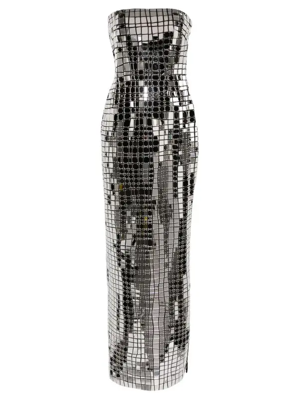 Retrofete Imani Strapless Gown - Metallic