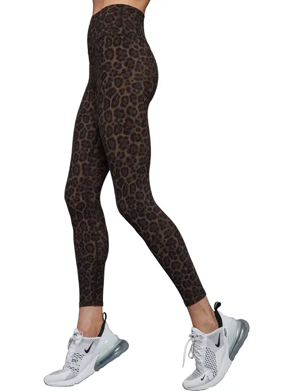 Carbon38 High Rise Legging In Melt - Leopard Print