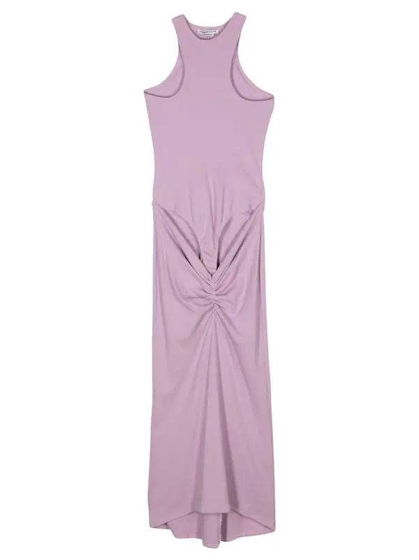 ALESSANDRO VIGILANTE Fine-ribbed Maxi Dress - Purple